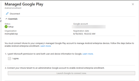 Removing connection for Managed Google Play in Intune - Piesik.me